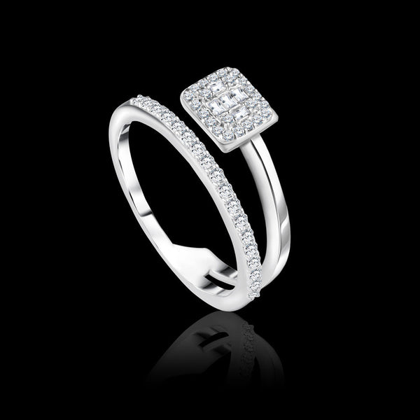 An everyday wrapped fancy ring that effortlessly adds a touch of elega ...